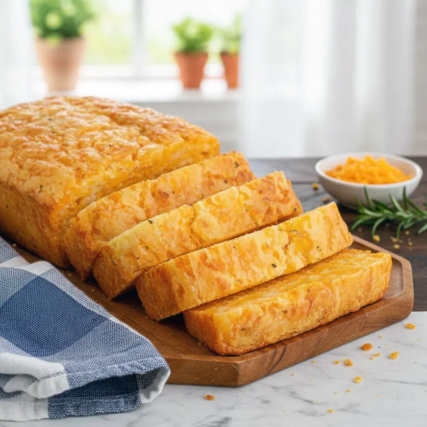 Savoury Bread Recipes – Cheddar Cheese Bread Loaf with Old-School ...