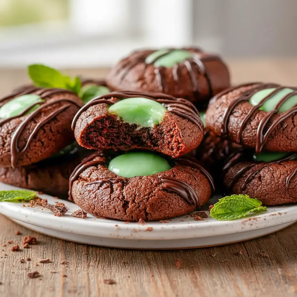 Ultimate Chocolate Mint Thumbprint Cookies – Classic Mint Cookies ...