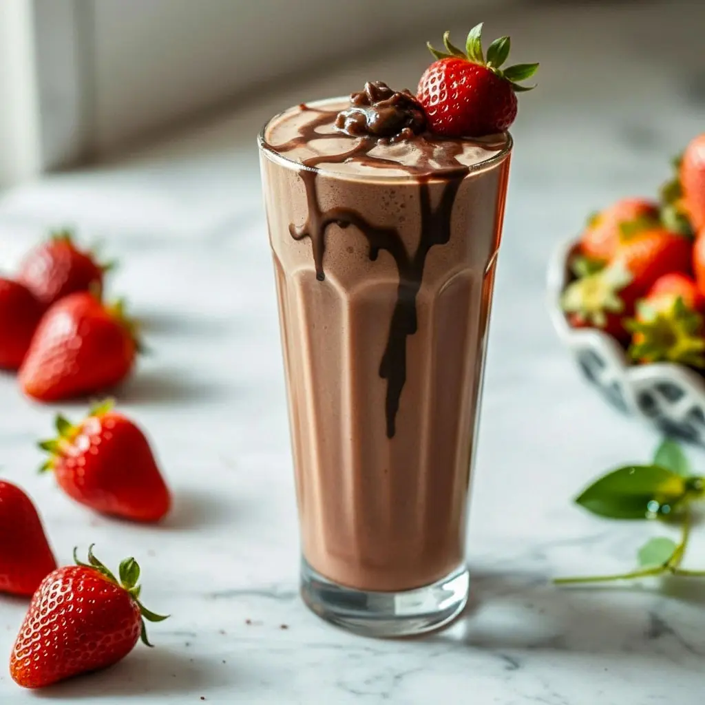 Dreamy Chocolate Covered Strawberry Protein Smoothie – A Healthy ...