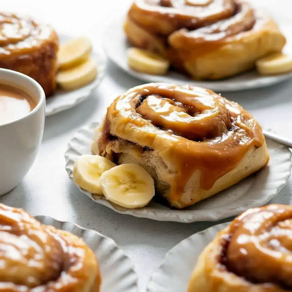 Unbelievable Banana Peanut Butter Cinnamon Rolls – Soft, Sweet, and ...
